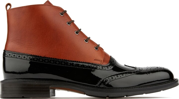 Embassy London USA - William - Black & Tan - Men's Ankle Boot - ShopStyle