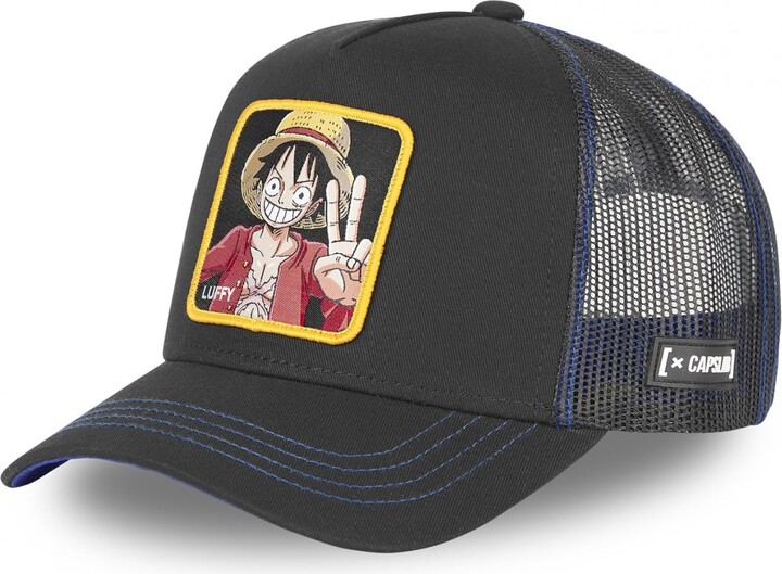 Capslab Luffy One Piece Black Trucker Cap - One-Size - ShopStyle Hats