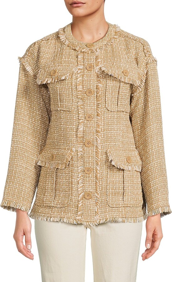 Joie Morro Tweed Field Jacket - ShopStyle