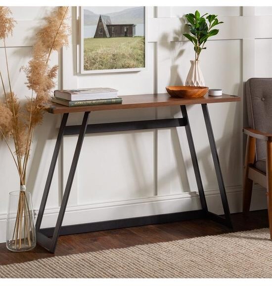Lisburn Designs Provo Console Table - Walnut/Black - ShopStyle