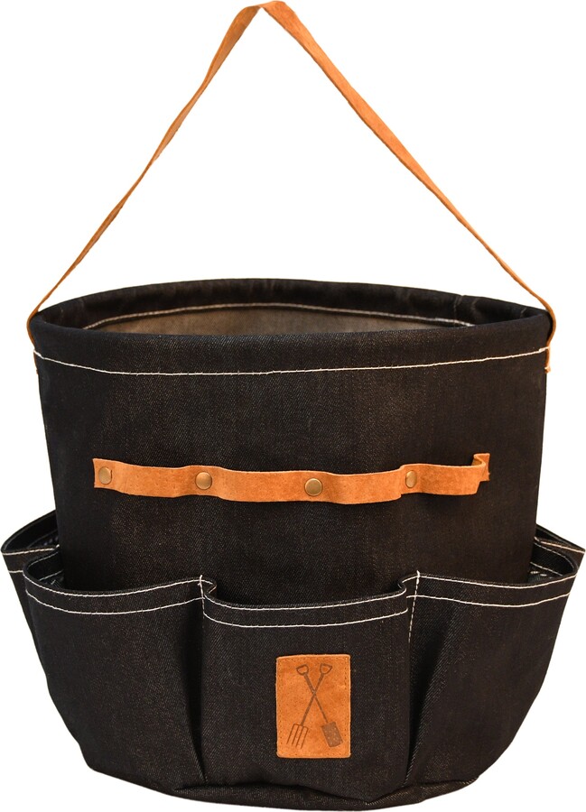 Dunelm Round Denim Garden Tool Bag Navy - ShopStyle Baskets & Boxes