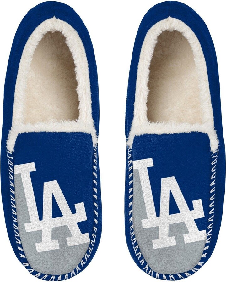 Men's FOCO Los Angeles Dodgers Colorblock Moccasin Slippers - ShopStyle