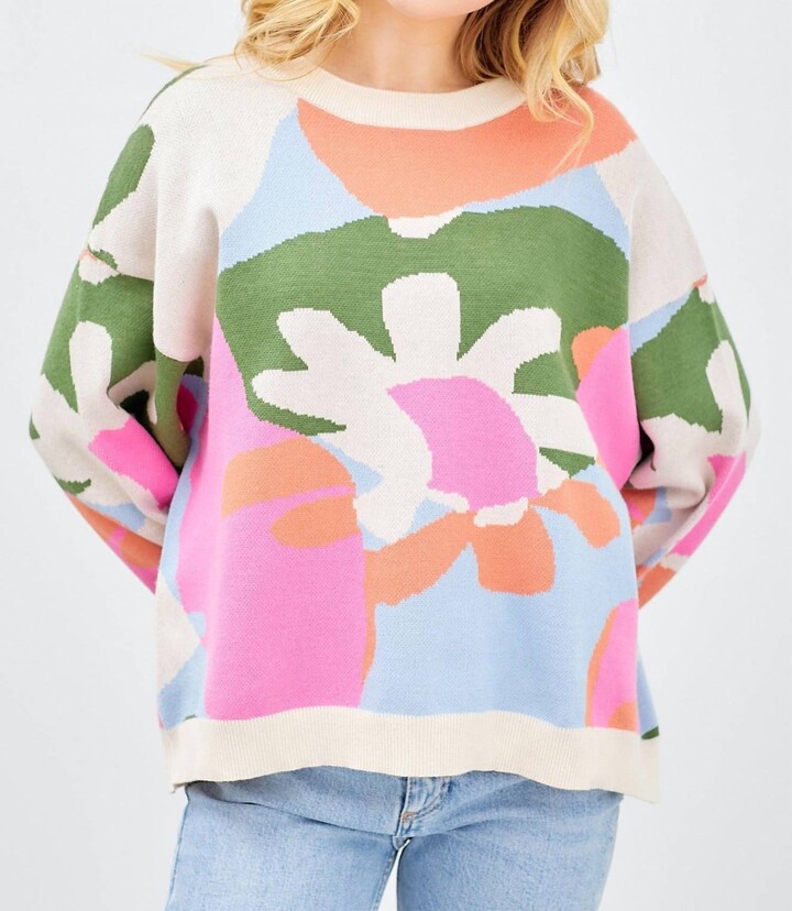 Polagram Memories Of Before Floral Sweater In Cream/multi - ShopStyle