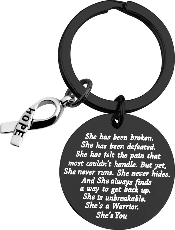 Lywjyb Birdgot Cancer Survivor Gift She is Unbreakable She's A Warrior ...