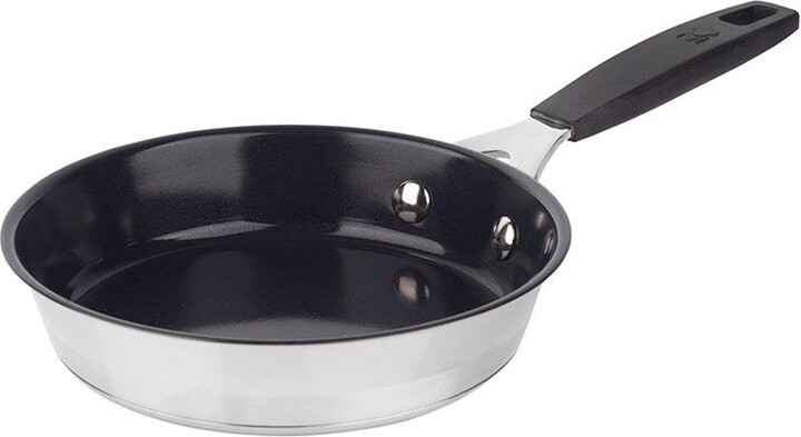MasterPro Smart Non-Stick Stainless Steel Frying Pan 16cm Silver/Black ...