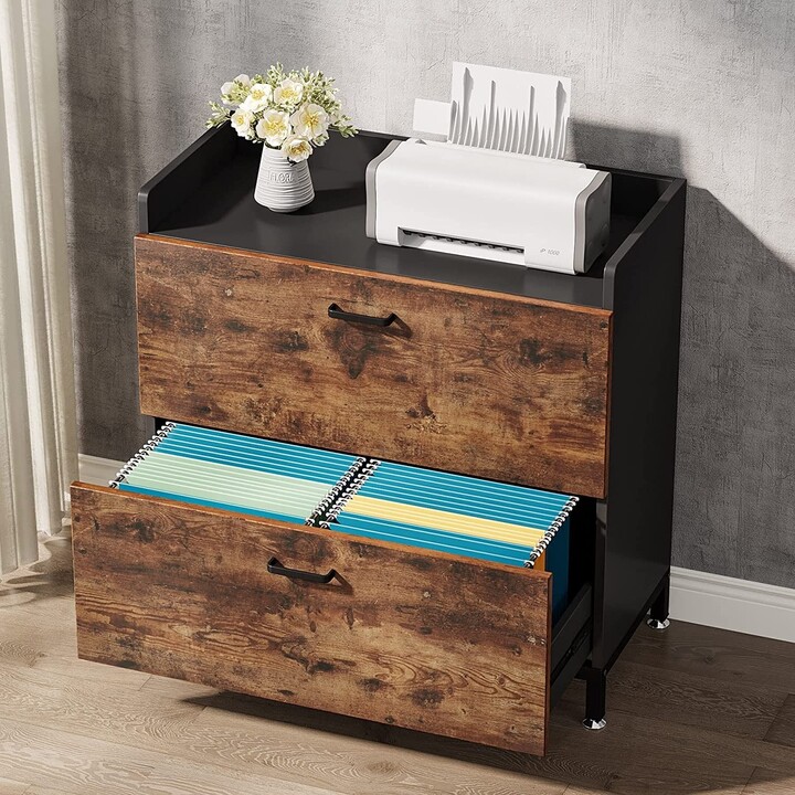 Bluebell Lateral File Cabinets 2 Drawer Filing Cabinets for Letter/Le ...