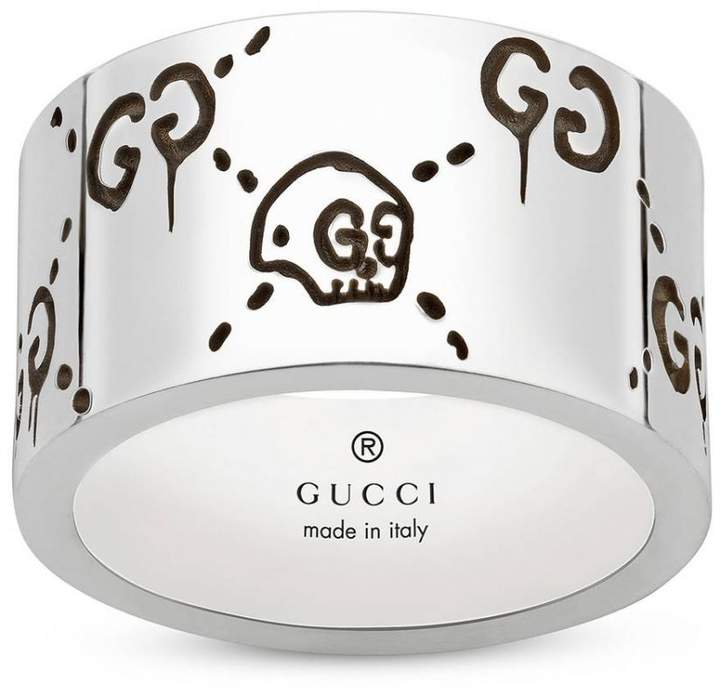 Gucci Ghost Ring 12 Mm Silver With Aureco Finishing - ShopStyle