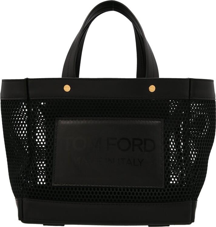 Tom Ford Logo Patch Mesh Shopping Bag - ShopStyle