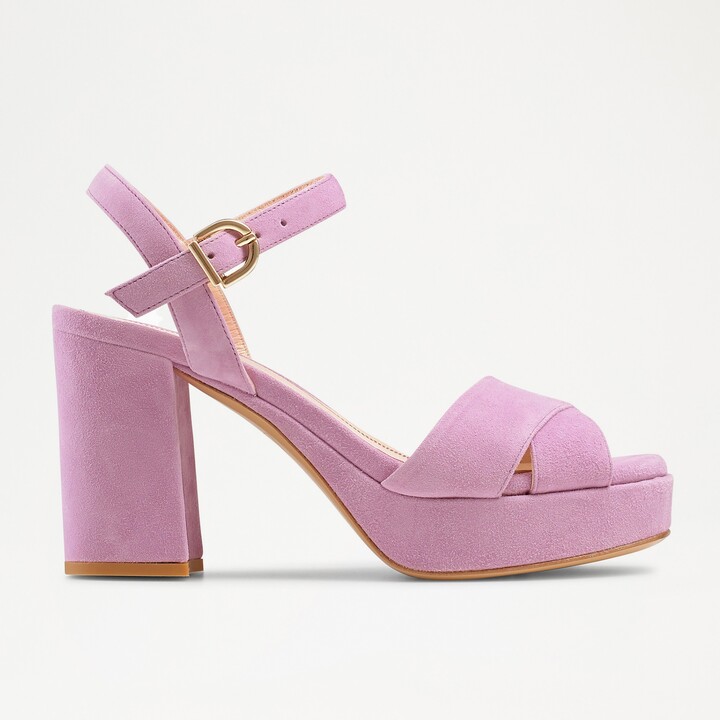 Russell & Bromley Women's Comfortable Purple Suede Topform Classic ...