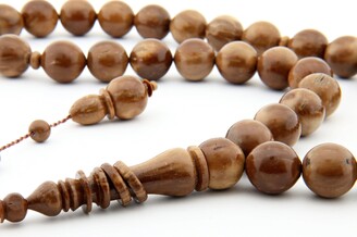 Etsy Huge Kuka Tree Natural 33 Beads Islamic Prayer For Muslim Misbaha ...