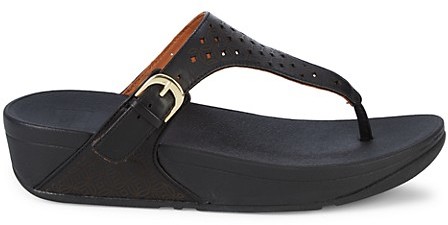 FitFlop Lattice Toe Thongs - ShopStyle Mules & Clogs