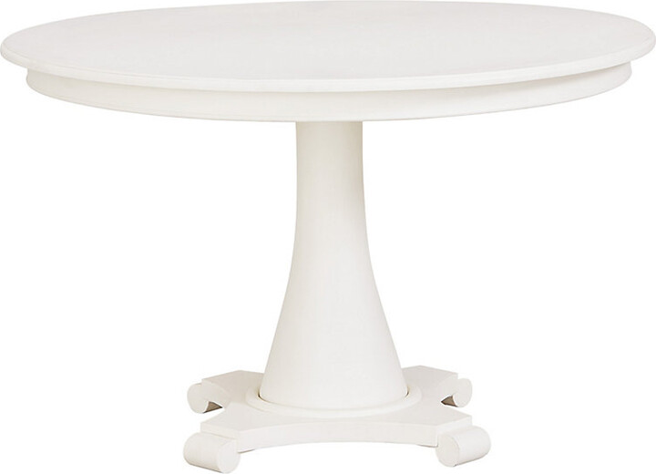 Ballard Designs Sienna Pedestal Dining Table - Rubbed White - ShopStyle