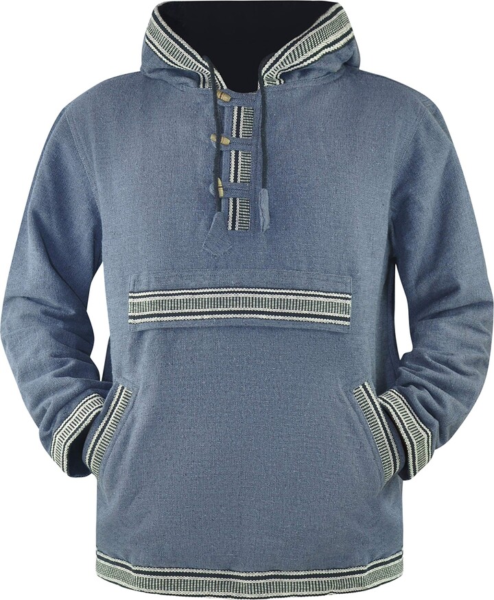 virblatt-Baja Hoodie Hippie hoodie Mexican Sweater Joe Rasta Pullover ...