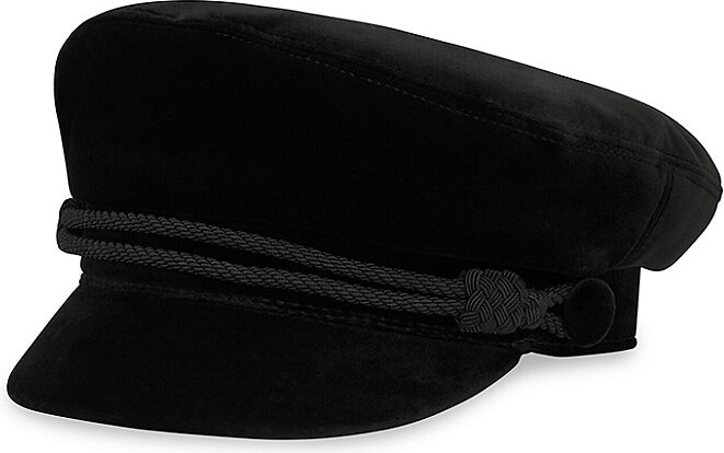 Saint Laurent Sailor Cap in Velvet - ShopStyle Hats
