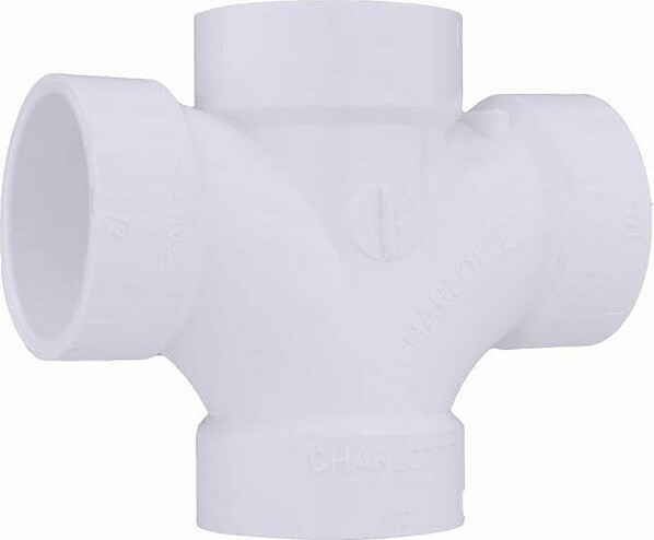 Charlotte Pipe Schedule 40 1-1/2 in. Hub x 1-1/2 in. Dia. Hub PVC Sanitary Tee - ShopStyle Decor