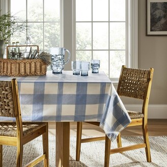 Threshold designed w/Studio McGee 60"x84" Oiled Tablecloth Blue Plaid ...