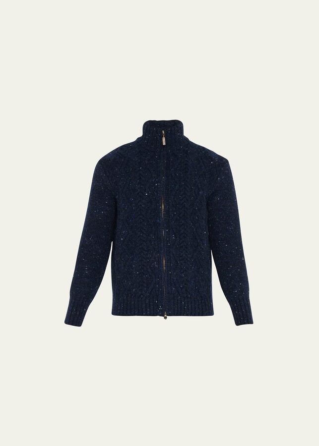 Inis Meáin Men's Full-Zip Aran Cardigan Sweater - ShopStyle