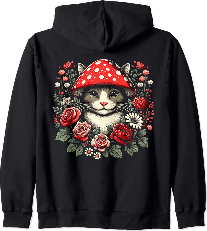 Cottagecore Shirts and Cottagecore Aesthetics Cottagecore Cat Mushroom ...