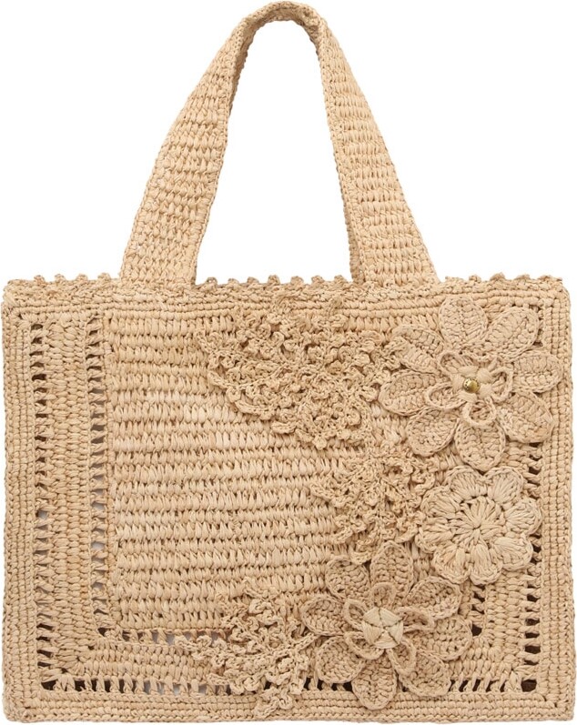 Zimmermann Floral Raffia Mini Tote - ShopStyle