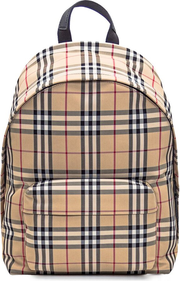 Burberry Check Backpack - ShopStyle