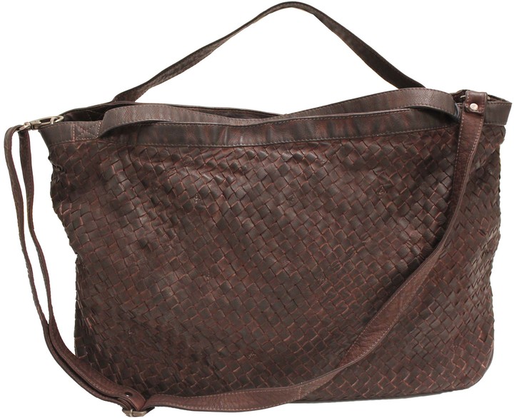 Latico Leathers Woven Leather Tote - Frankie - ShopStyle