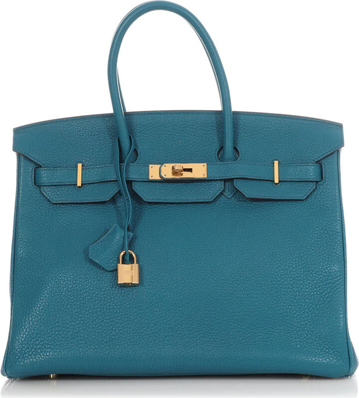 Hermes Birkin 35 leather satchel - ShopStyle