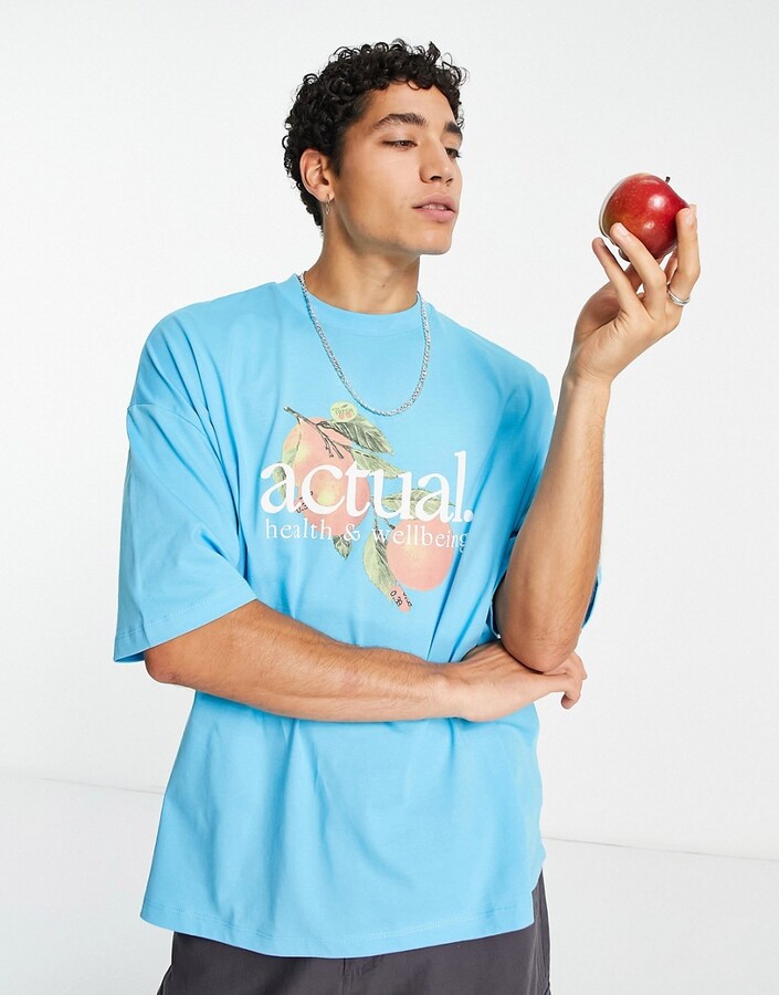 ASOS DESIGN ASOS Actual oversized t-shirt with actual health and ...