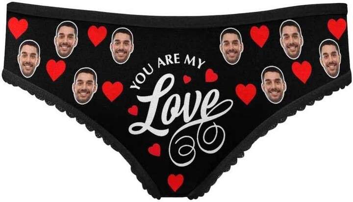 YESCUSTOM Personalised Underwear for Women High-Cut Knickers Photo ...