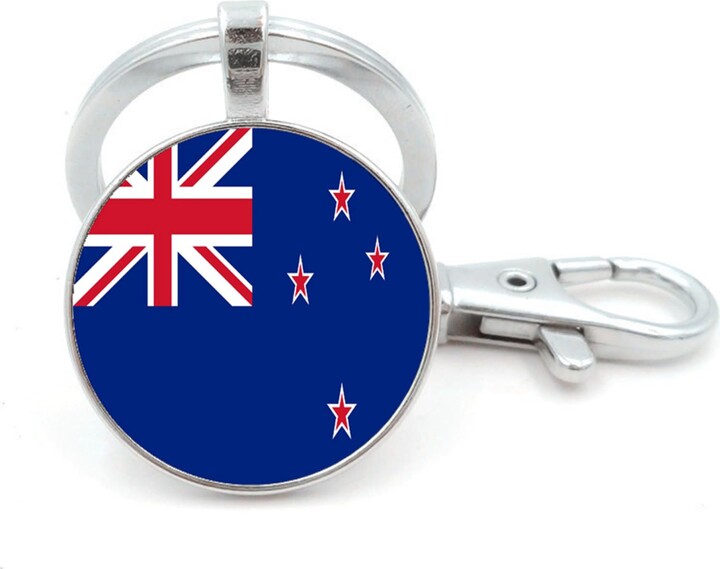 ALTCIRNMD Lobster Clasp Red Star Rice Word New Zealand National Flag ...