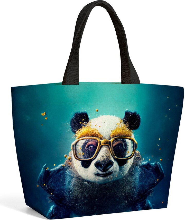 Warren Reed - Designer Panda With Golden Glasses Splashart Beach ...