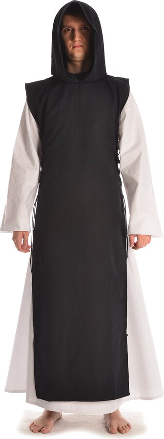 HEMAD/Billy Held HEMAD Men's Medieval Surcoat with Hood and Lacing ...