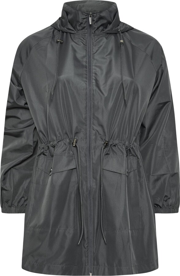Yours Curve Dark Lightweight Parka Jacket - Women's - Plus Size Curve ...