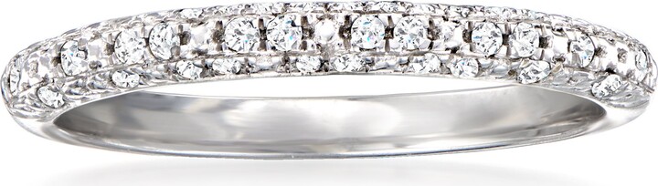 RS Pure by Ross-Simons Diamond Cluster Band in Sterling Silver ...