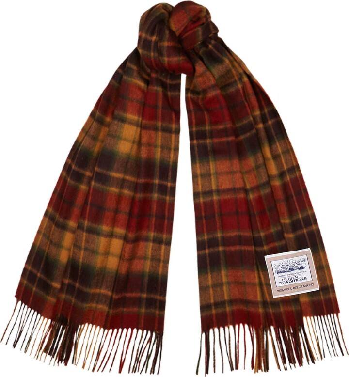 Heritage Traditions 100% Pure Wool Tartan Scarf - ShopStyle Scarves & Wraps