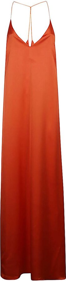 THE NINA STUDIO Athena long silk dress - ShopStyle