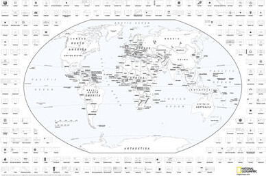 National Geographic Maps World Coloring Map - Tubed - ShopStyle Board Games