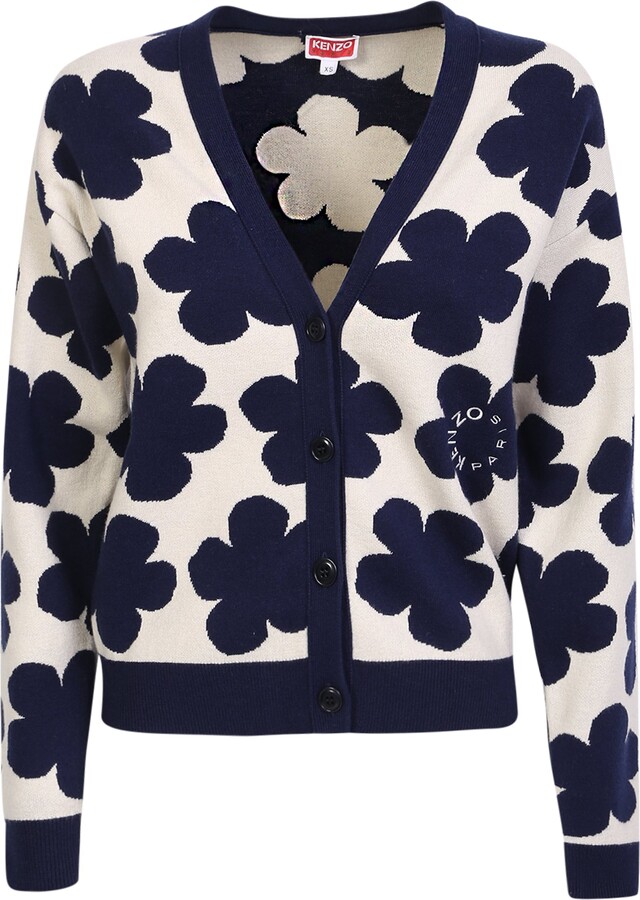 Kenzo Cardigan With All-Over Bokeh Flower Print By Iconic And ...