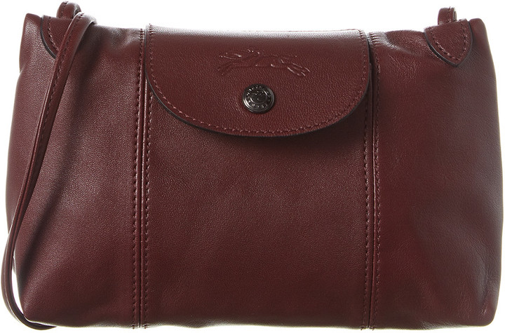 Longchamp Le Pliage Cuir Leather Crossbody - ShopStyle Shoulder Bags