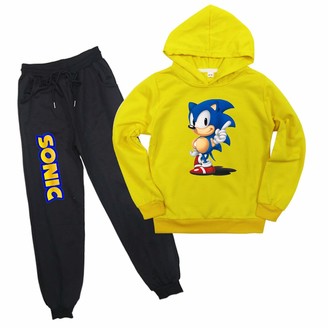 389 Kids Sonic The Hedgehog Hoodie and Sweatpants Suit Pullover Fashion ...