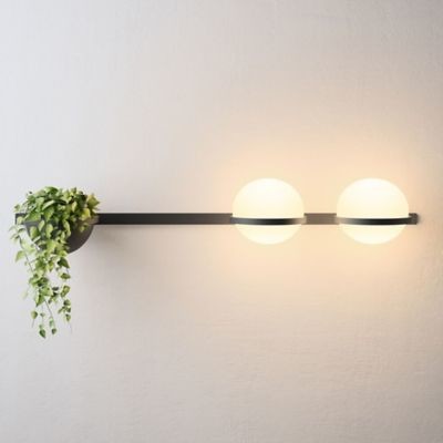 Vibia Palma Double Horizontal Wall Sconce with Planter - ShopStyle
