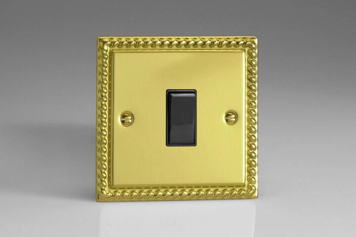 Varilight XG1B Rocker Switches Georgian Brass Black 1-Gang - ShopStyle ...
