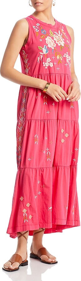Johnny Was Ceretti Tiered Maxi Dress - ShopStyle
