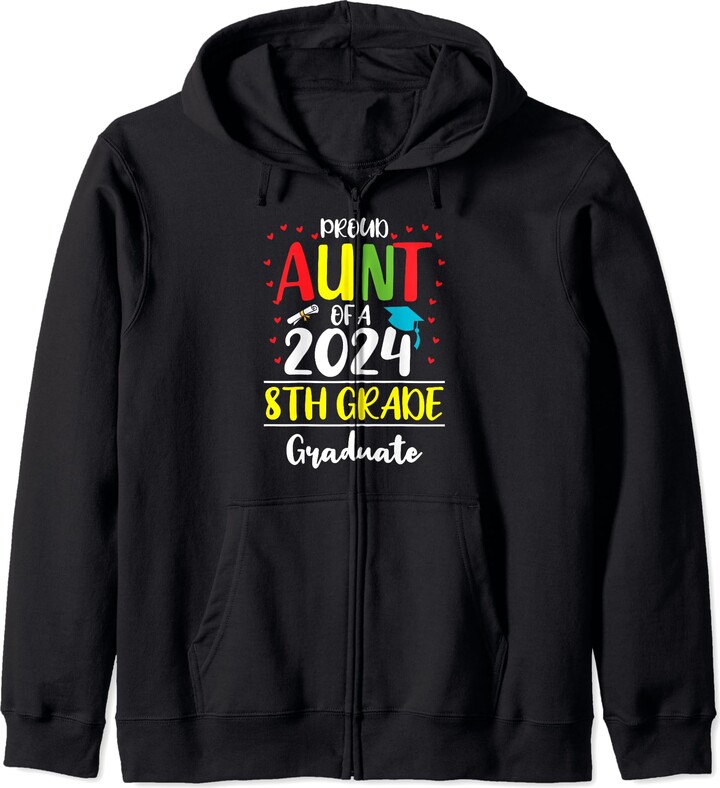 Funny Graduation 2024 Shirt Proud Aunt Outfits Funny Proud Aunt of a ...