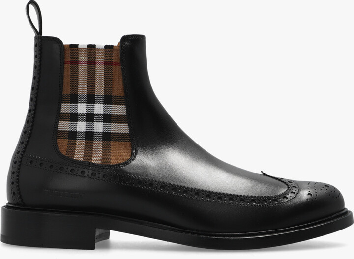 Burberry ‘Tanner’ Chelsea Boots - Black - ShopStyle