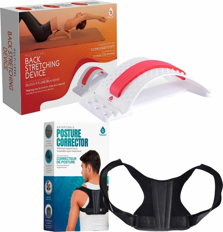 Pursonic Back Health Essentials Kit: Multi-Level Stretch & Posture ...