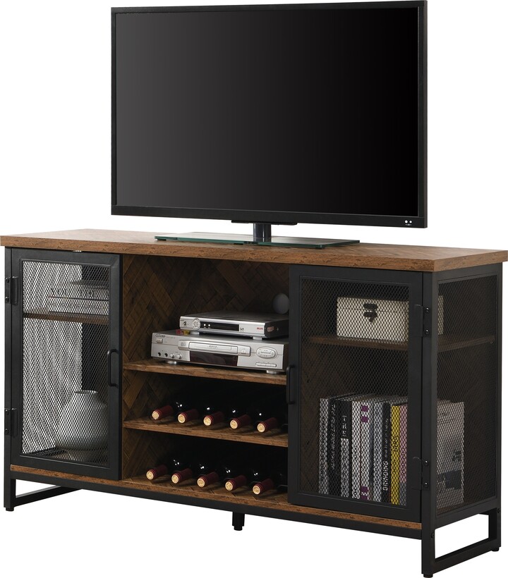 GEROJO Multifunctional Storage Cabinet, Wine Bar and TV Stand with ...
