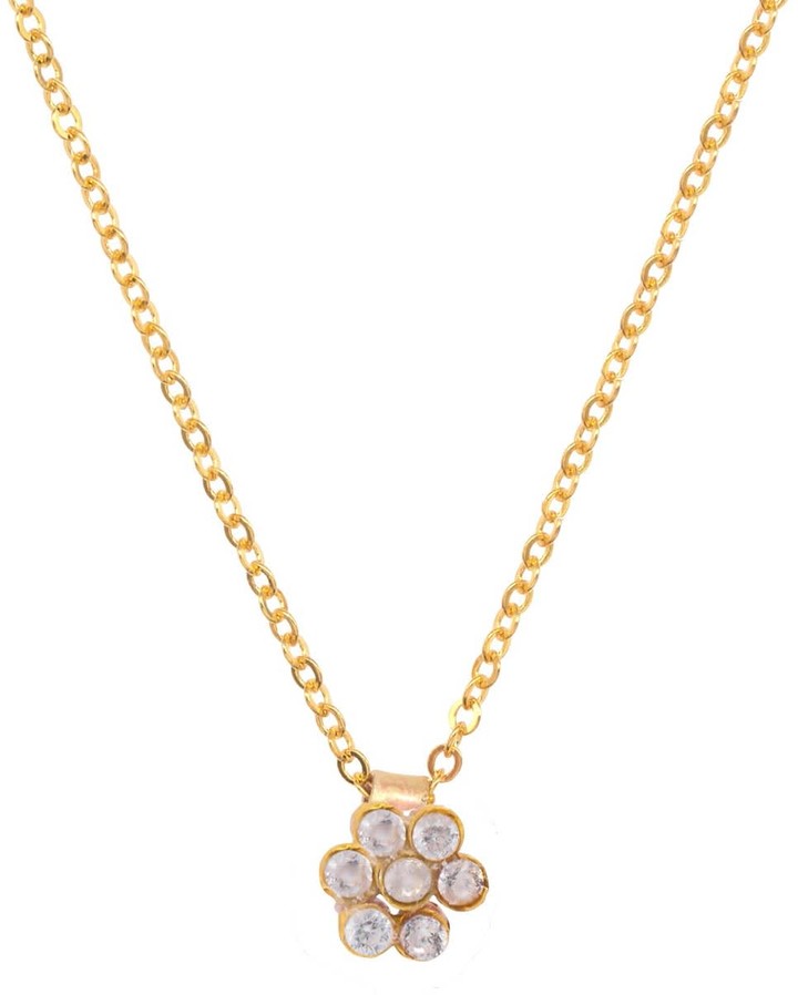 Lily Flo Jewellery Adhara 7 Diamond Cluster Necklace - ShopStyle