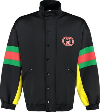 Gucci Logo Patch Detail Buttoned Jacket - ShopStyle