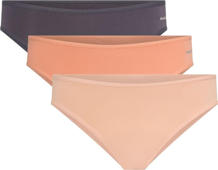 Modibodi Period Pants - Basic Mid-rise Brief - 3 Pack Women's Underwear ...