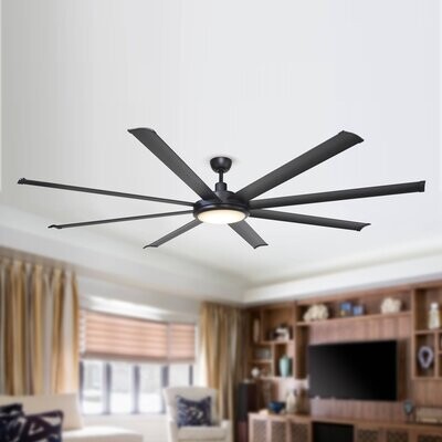 Steelside 75'' Osaze 8 - Blade LED Ceiling Fan with Remote Control and ...